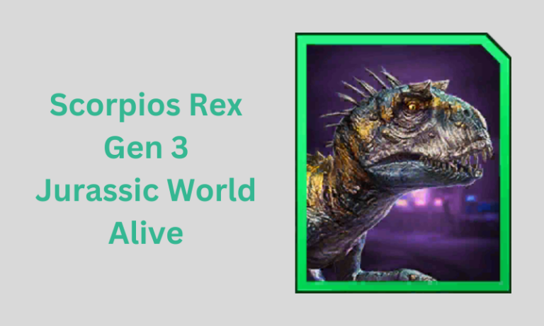 Scorpios Rex Gen 3: Jurassic World Alive - Pokemon Group